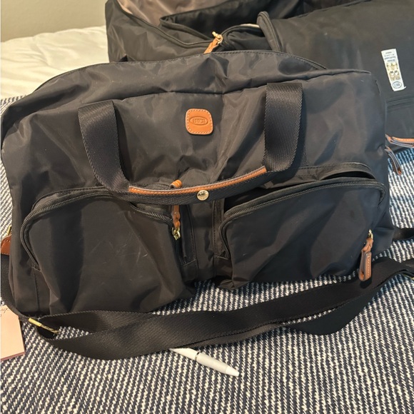 Bric's | Bags | Brics 4 Piece Italian Luggage Set Soft Side Black With ...